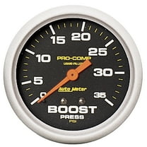 AutoMeter 3606 Sport-Comp II Mechanical Boost Gauge; 2-1/16 in.; Black ...