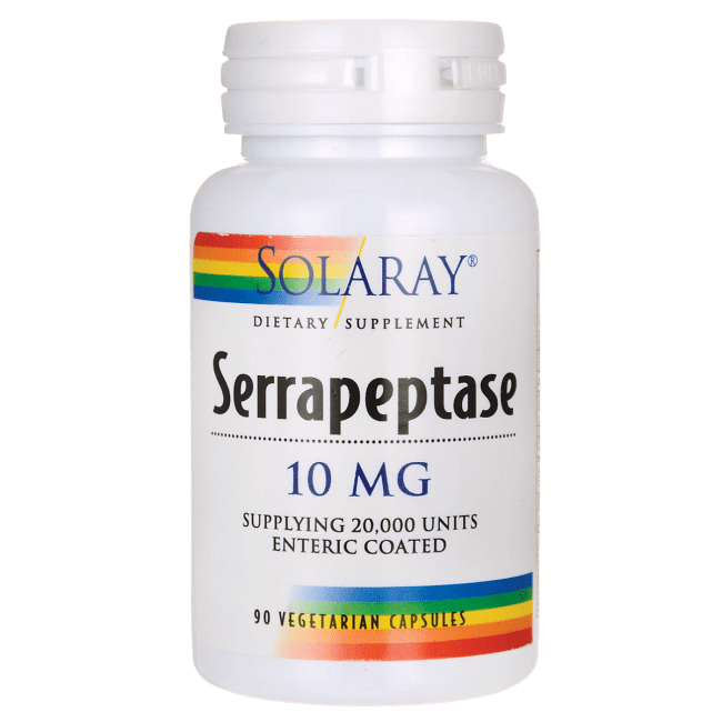 Solaray Serrapeptase 10 mg 90 Veg Caps - Walmart.com