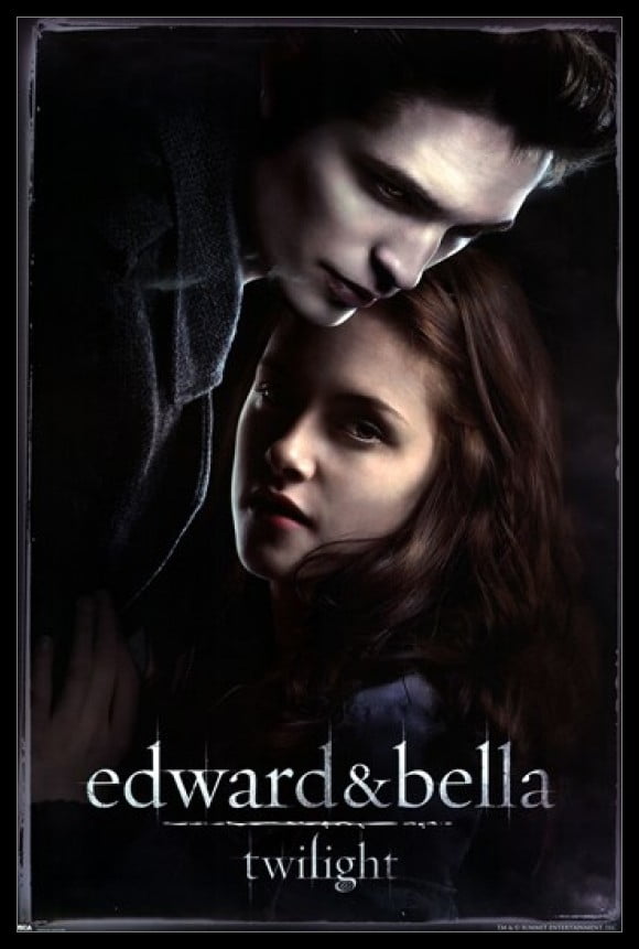 Twilight - Edward and Bella Laminated & Framed Poster (24 x 36 ...