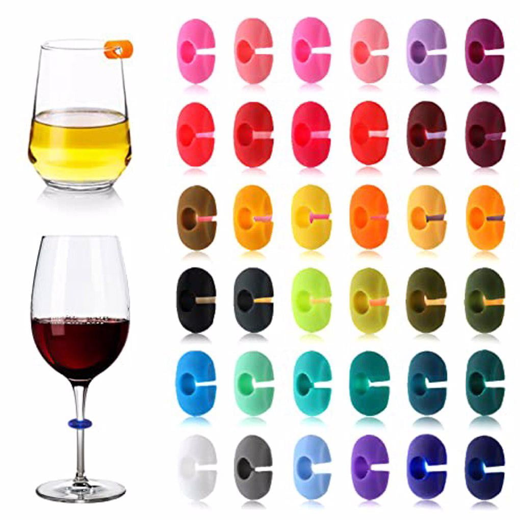 Click here for Transemion Silicone Wine Glass Marker Drink Bottle... prices
