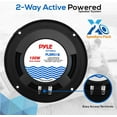 Pyle 300 W Bluetooth Marine Stereo Receiver & Speaker Kit w/ Remote ...