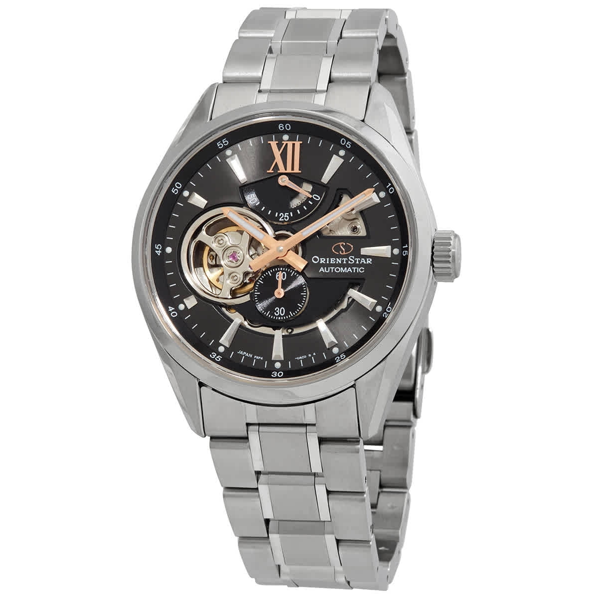 Orient Star Automatic Black Open Heart Dial Men's Watch RE-AV0004N00B ...