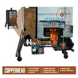 Pit Boss Copperhead 1300 Sq in Vertical Wood Pellet Smoker - Onyx ...
