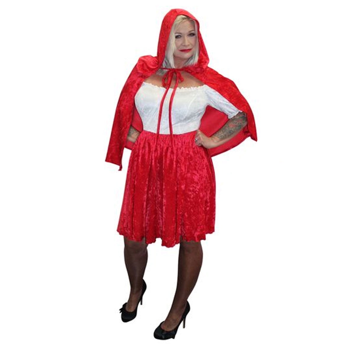 Little Red Riding Hood Halloween Costume Kit with Wig Small - Walmart.com