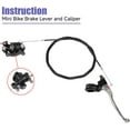 Mini Bike Brake Lever 180mm Disc Brake Rotor + Rear Brake Caliper Works ...