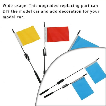 Model Cars Metal Signal Flags with Pole Crawler Truck Automobile DIY ...
