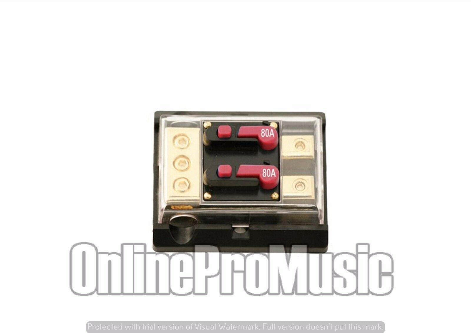 Absolute 2DCB50 Circuit Breaker 50 Amp 2 Gang 3x4 Gauge Input 2x8 Gauge ...