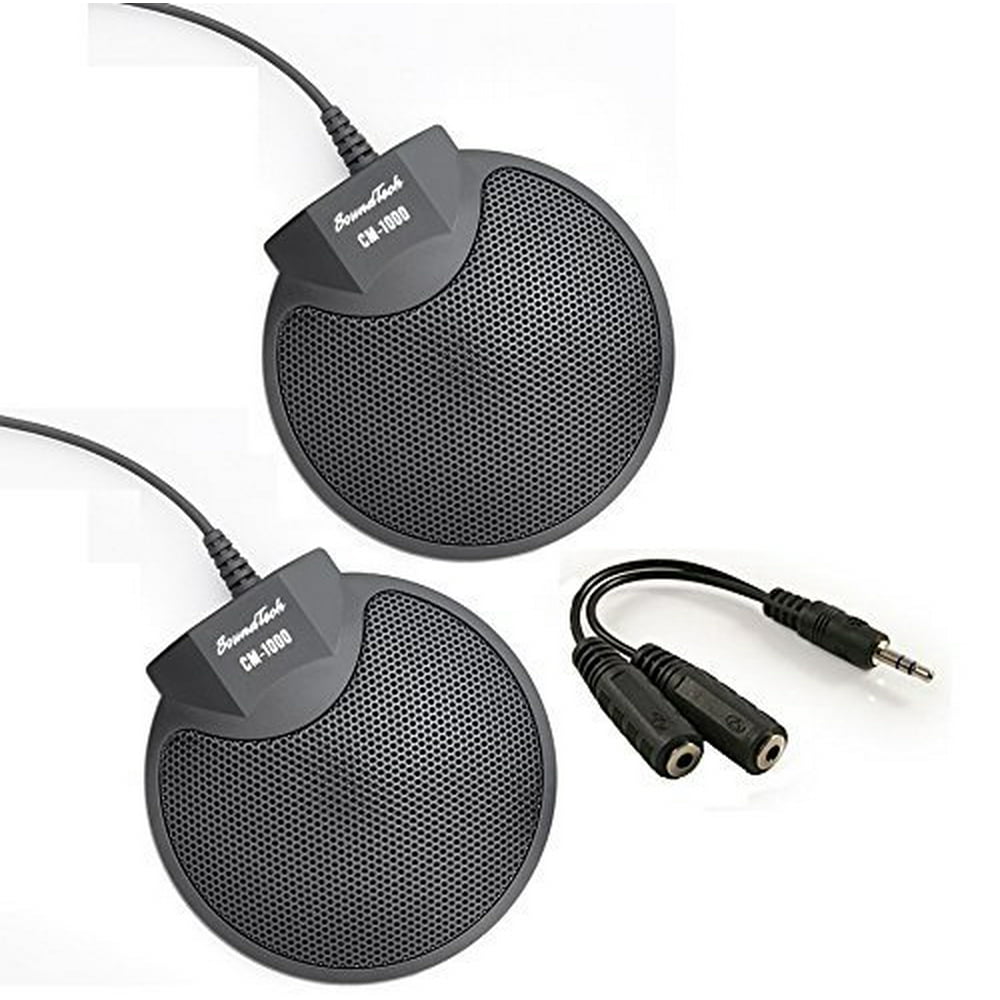 Sound Tech CM-1000 (Pack of 2) Table Top Conference Meeting Microphone ...