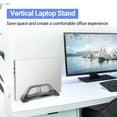Vertical Laptop Stand, Automatic Grabbing Notebook Stand, Space-Saving ...