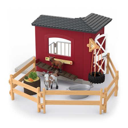 Schleich Horse Club: Transporter Stable Toy Set, Horse Trailer & Truck ...