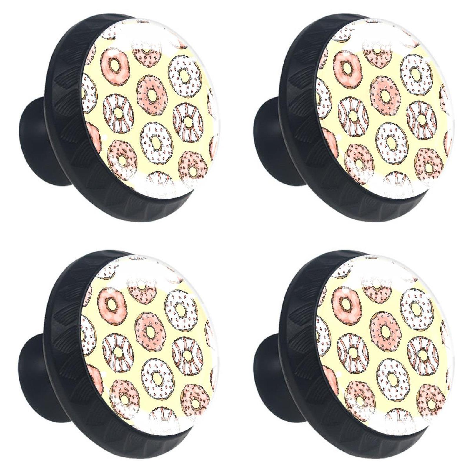 4 Pcs Cartton Donuts Knobs for Kitchen Cabinet Cupboard Dresser ...