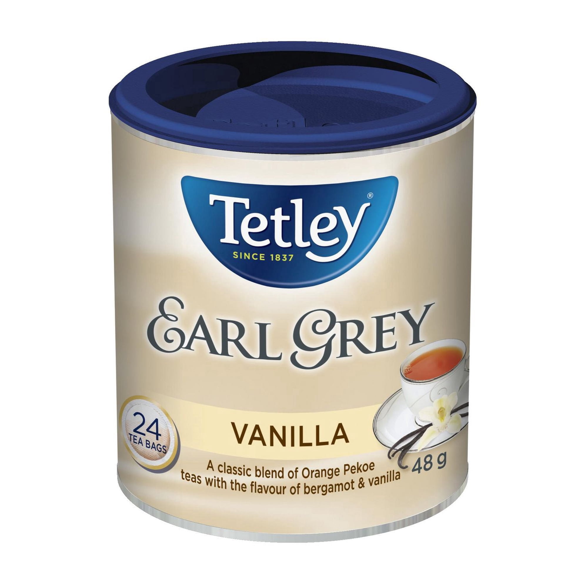 Click here for Tetley Tea Tetley Earl Grey Vanilla Tea 48 G prices