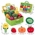 Baby Fruit Garden Plush Sensory Toy, Early Educational Kitchen Playset ...