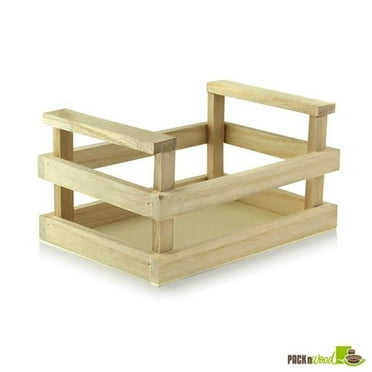 Cheungs FP-3889-2W Wood Crate with Chicken Wire Sides - Set of 2 ...