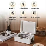 Wireless Bluetooth CD Player with Built-in Speaker and USB Playback ...