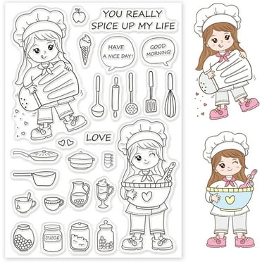 Realistic Raccoons Clear Stamps Animals Butterfly Silicone Clear Stamp ...