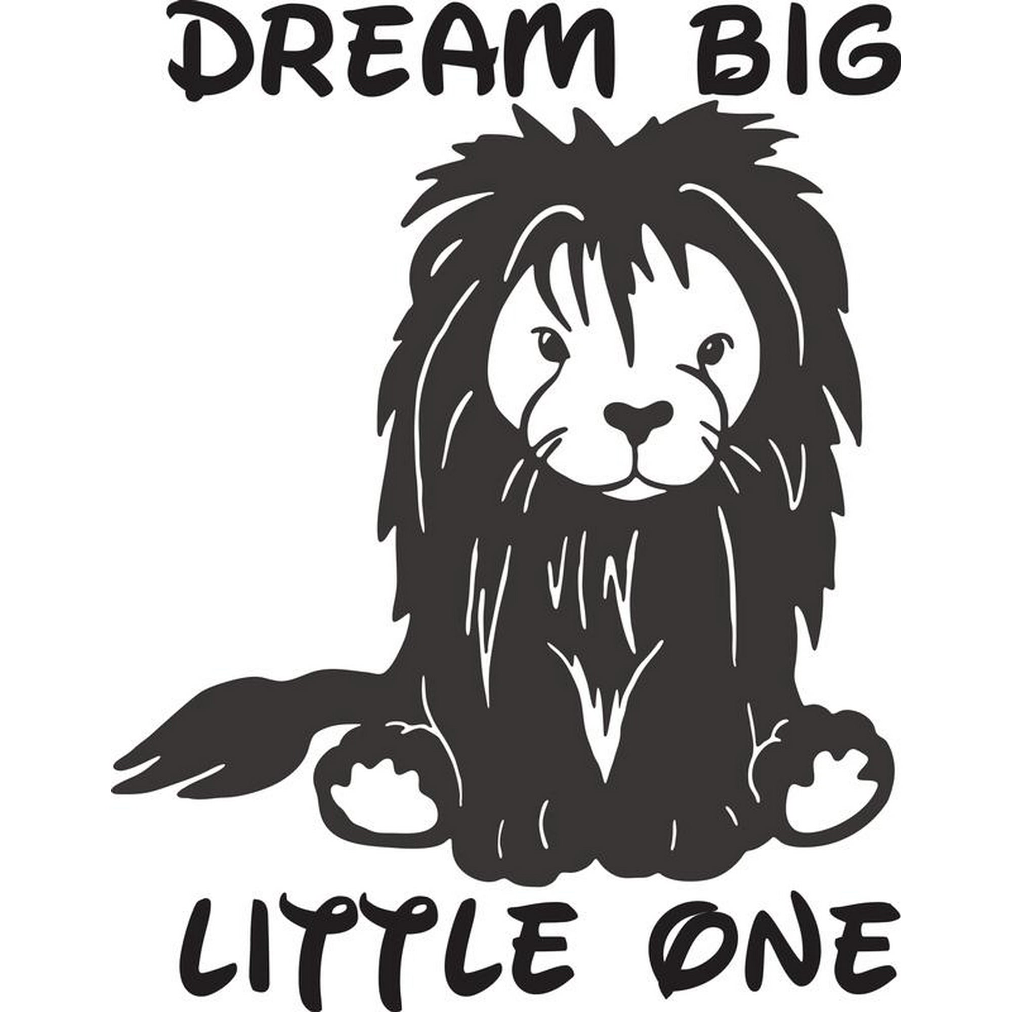 Baby Lion Silhouette