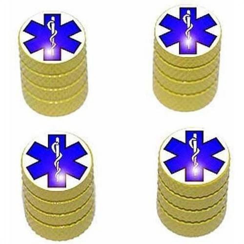 Star of Life EMT RN Tire Rim Wheel Aluminum Valve Stem Caps, Multiple ...