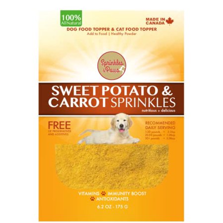 SPRINKLES & PAWS Sweet Potato and Carrot Sprinkles Dog Food Topper ...