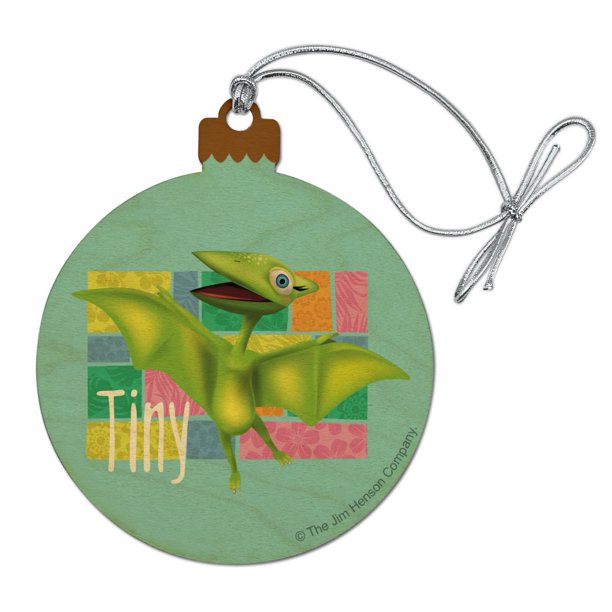 Dinosaur Train Tiny Wood Christmas Tree Holiday Ornament - Walmart.com ...