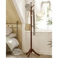 Solid Wood Coat Rack and Stand, Free Standing Hall Coat Tree with 10 ...