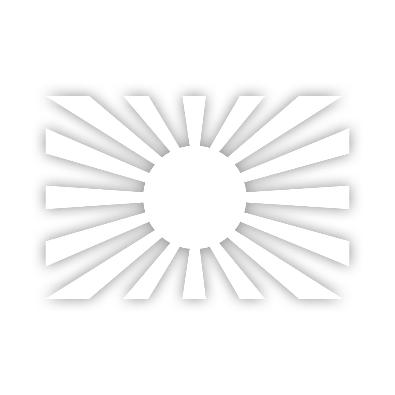Rising Sun Flag Sticker Decal Die Cut - Self Adhesive Vinyl ...