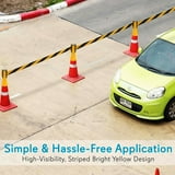 Pyle 2-Pc Emergency Retractable Traffic Cone Hazard Warning Tape ...
