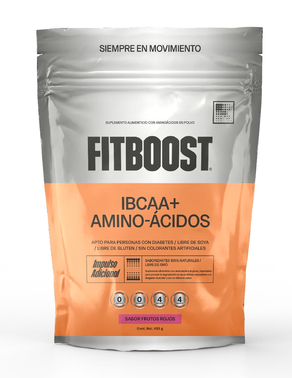 FITBOOST IBCAA FRUTOS ROJOS 450G FITBOOST FITIBCAA450 | Walmart en línea