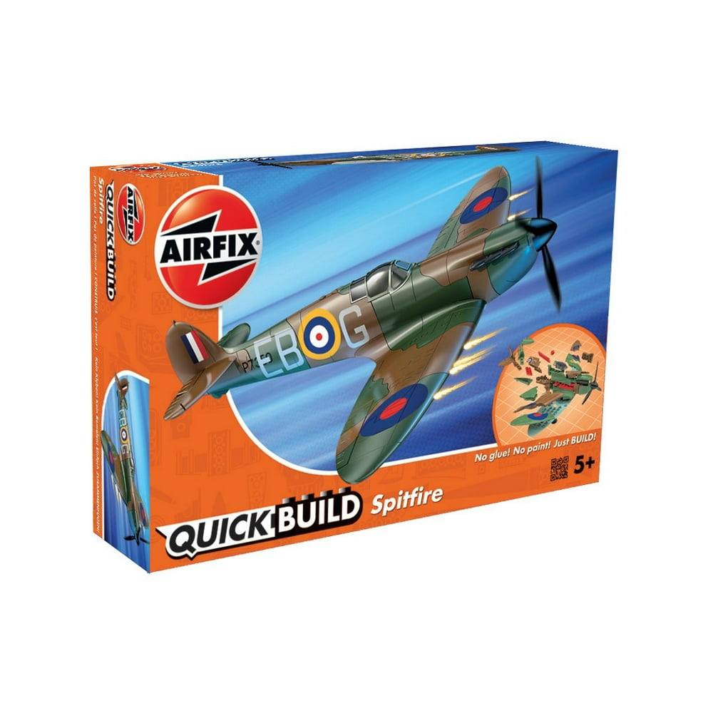 Airfix Quickbuild Supermarine Spitfire Airplane Brick Building Plastic ...