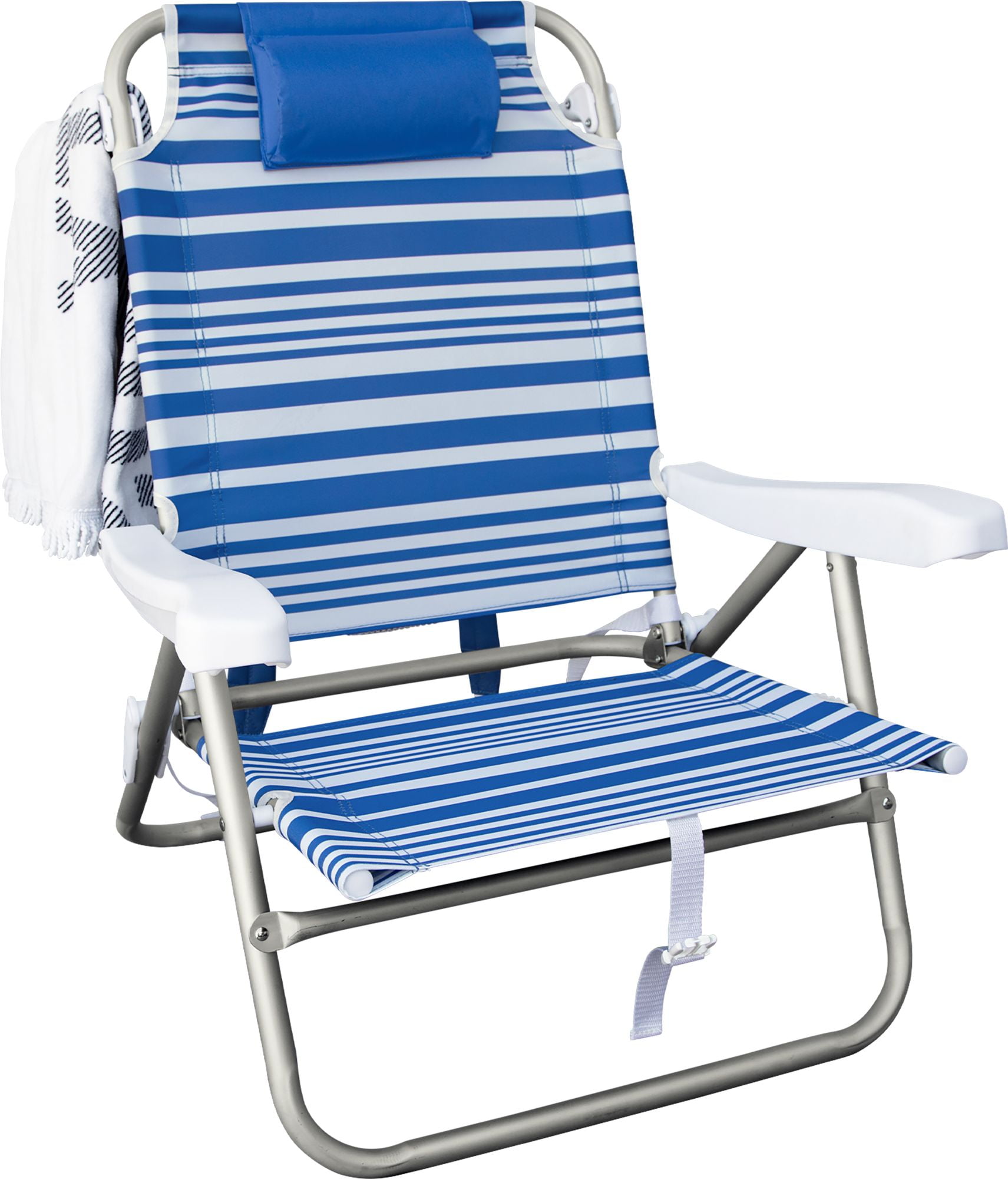 Hurley Lightweight Beach Chair with Backpack, Safe-Adjust Technology, 5 ...