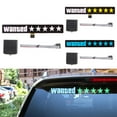 5 stars wanted led light-emitting window sticker decorative windshield ...
