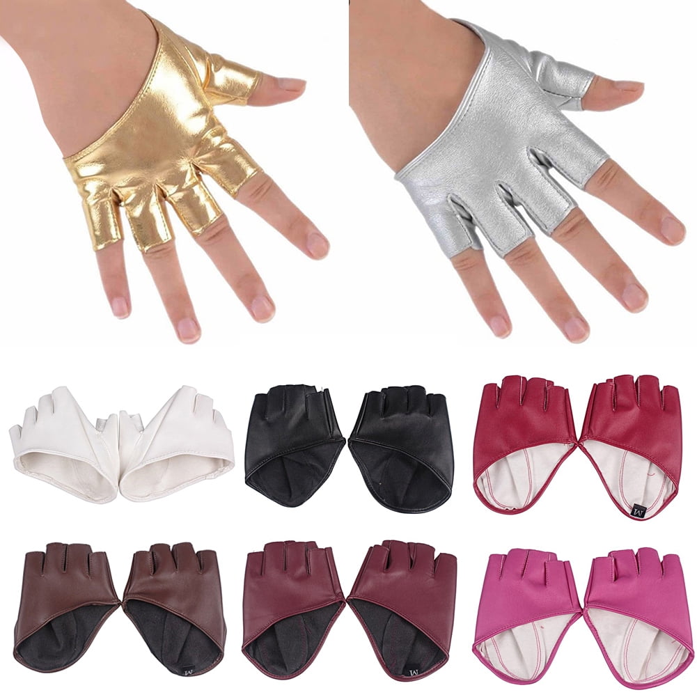 Shenmeida 4PCS Lady Fashion Faux Leather Gloves Faux Leather Outdoor ...
