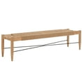 SAFAVIEH Arcana Jute Bench, Natural (Jute Rope)/Natural (Teak Wood ...