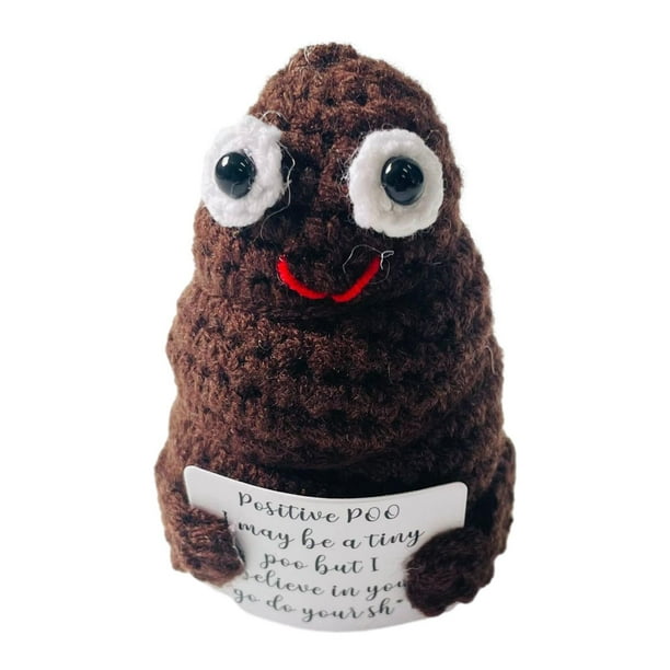 Inspired Toy with Positivity Affirmation Card Mini Positive Poo Hug for ...