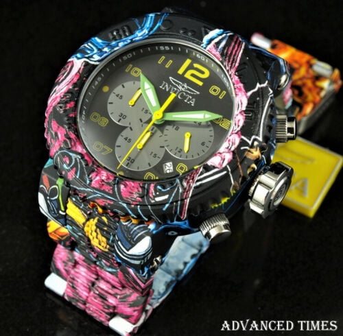 Invicta 52mm GRAND Pro Diver Chrono Yellow Hr Marks HYDROPLATED ...