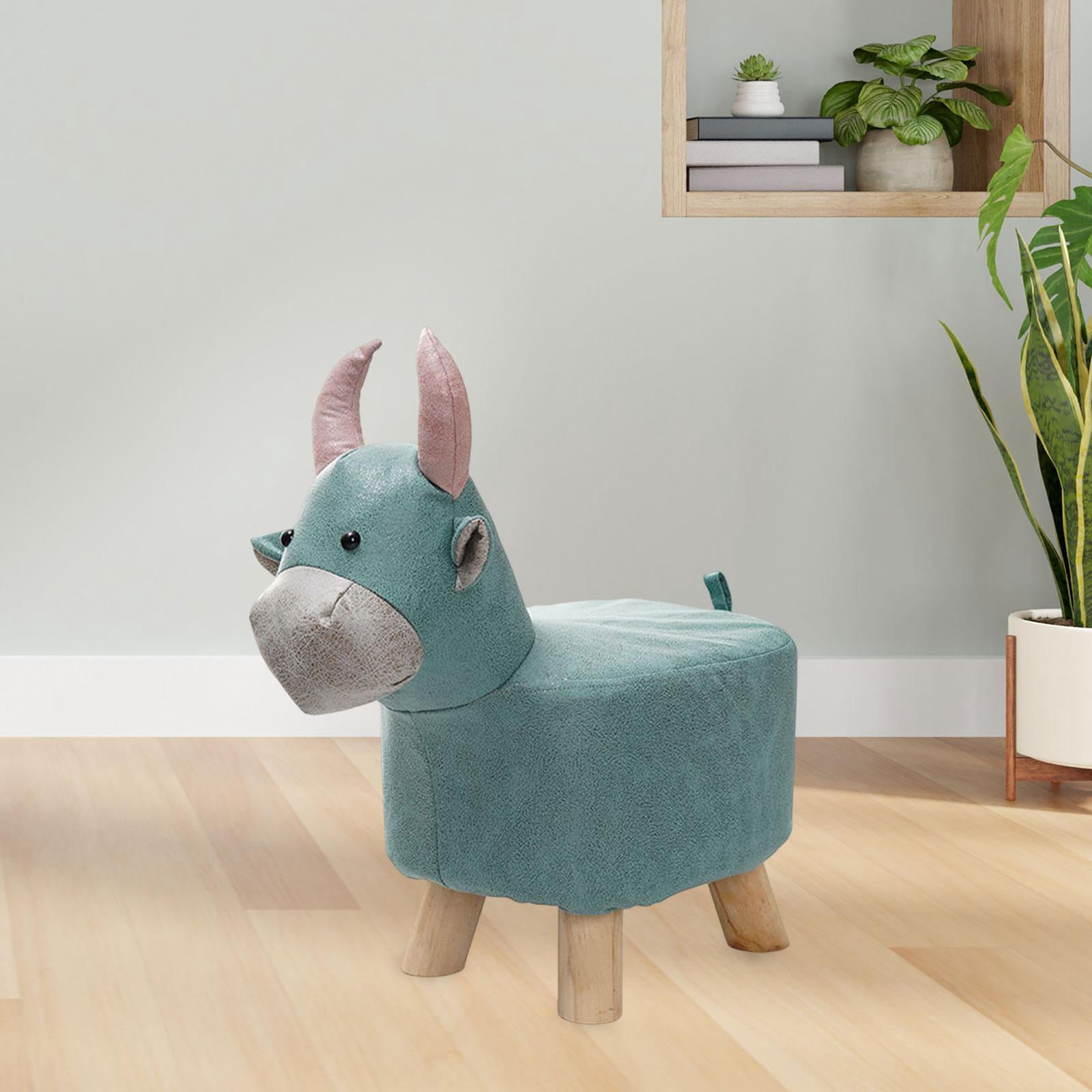 Footrest Ottoman Animal Footstool Cute Cartoon Shoes Changing Chair ...