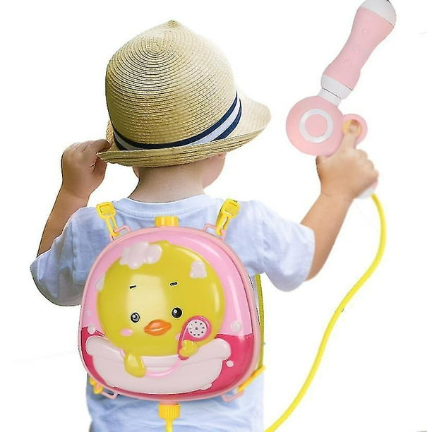 Cartoon Pull Water Gun Backpack Water Blaster For Kids Water Shooter ...