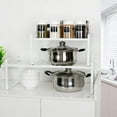 SUNFICON Kitchen Countertop Spice Rack Stackable Cabinet Shelf Cupboard ...