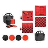 Etna Outdoor Giant 3-in-1 Checkers & Tic Tac Toe Game Set with Yard ...