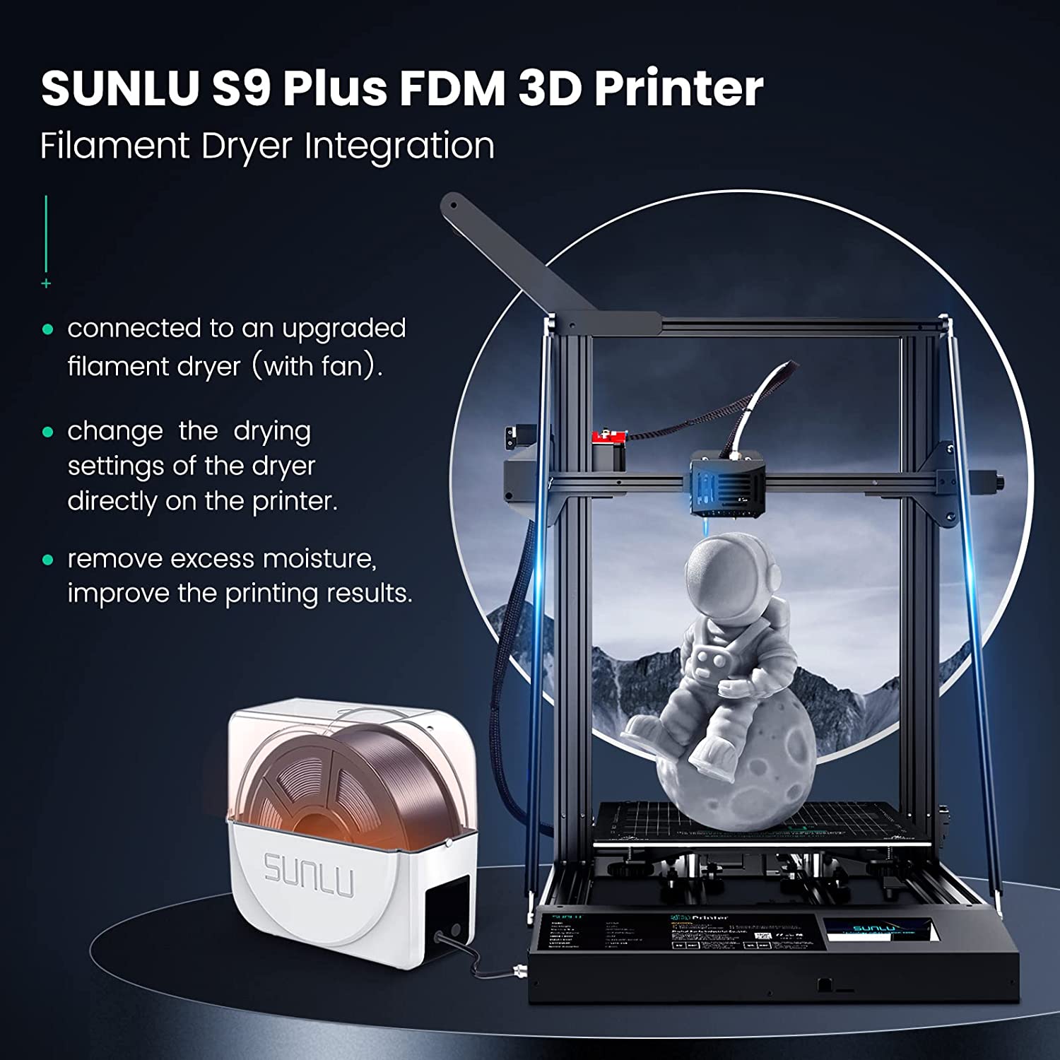 Buy 3D Printer,SUNLU S9 Plus Large 3D Printer, FDM 3D Printers , Clog ...