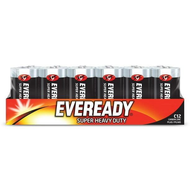 Pila Eveready Carbon Zinc C Charola Con 12 1.5v negro 1 EVEREADY C | Bodega Aurrera en línea