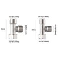 Durability T Adapter Steel Connectors Water Splitter Features Multiple ...
