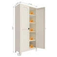 AISWORD 71" Tall Metal Storage Cabinet with Adjustable Shelves ...
