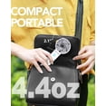 Handheld Fan, Mini Small Portable Turbo Fan, Rechargeable with 4 High ...