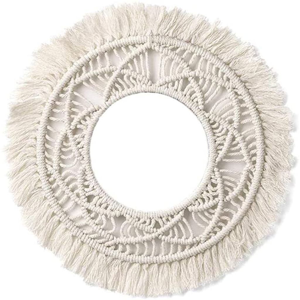 Click here for Funavi Round Macrame Mirror Décor，vintage Wall Déc... prices