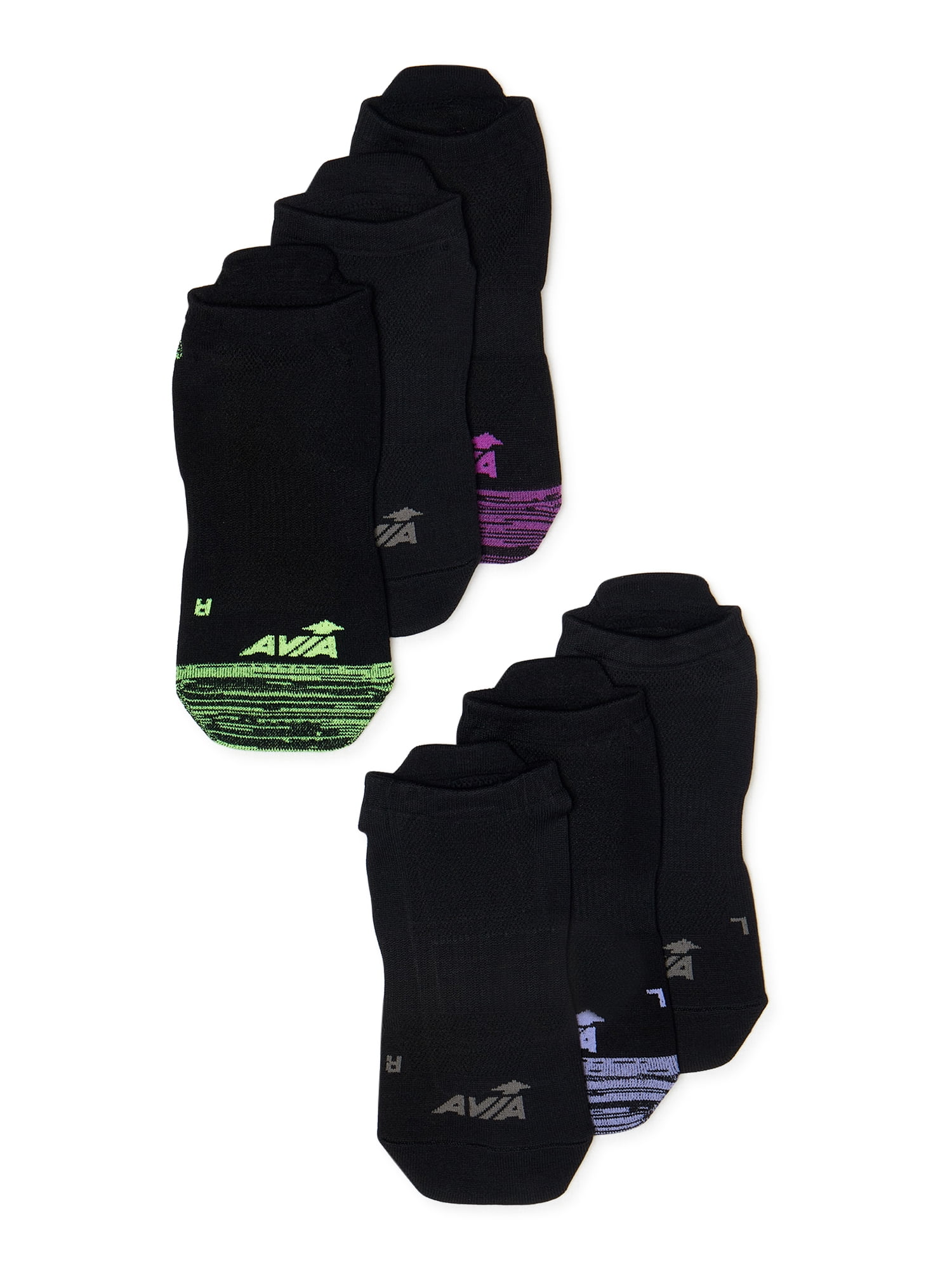 Avia Women's Lightweight Low-Cut Socks, 6 Pack - Walmart.com