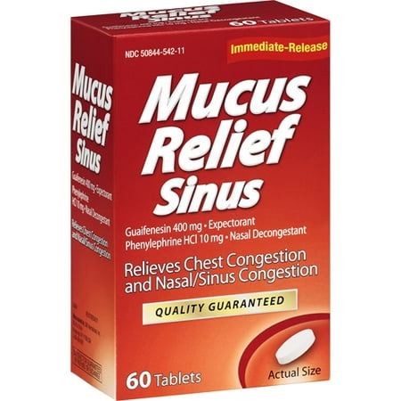 LNK International: Mucus Relief Sinus Tablets Expectorant/Nasal ...