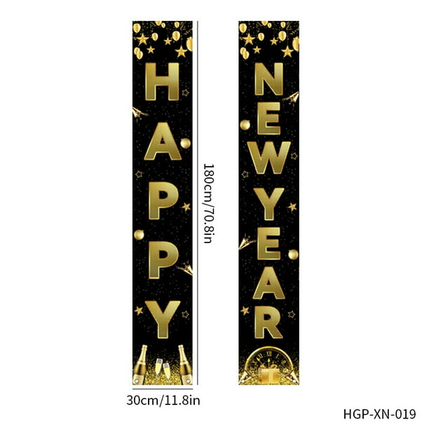 Banner de año nuevo 2025 preensamblado: el letrero de feliz año nuevo ...