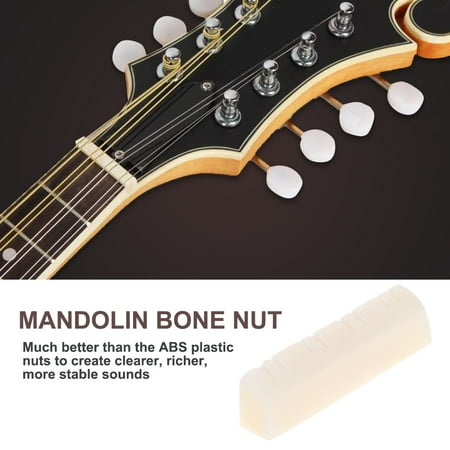 Mandolin Bone Nut, 8 String Mandolin Nut, Unbreakable Easy Carrying ...