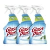 Glass Plus Glass Cleaner, Multi-Surface Cleaner, 32 oz Bottle, Pack of ...